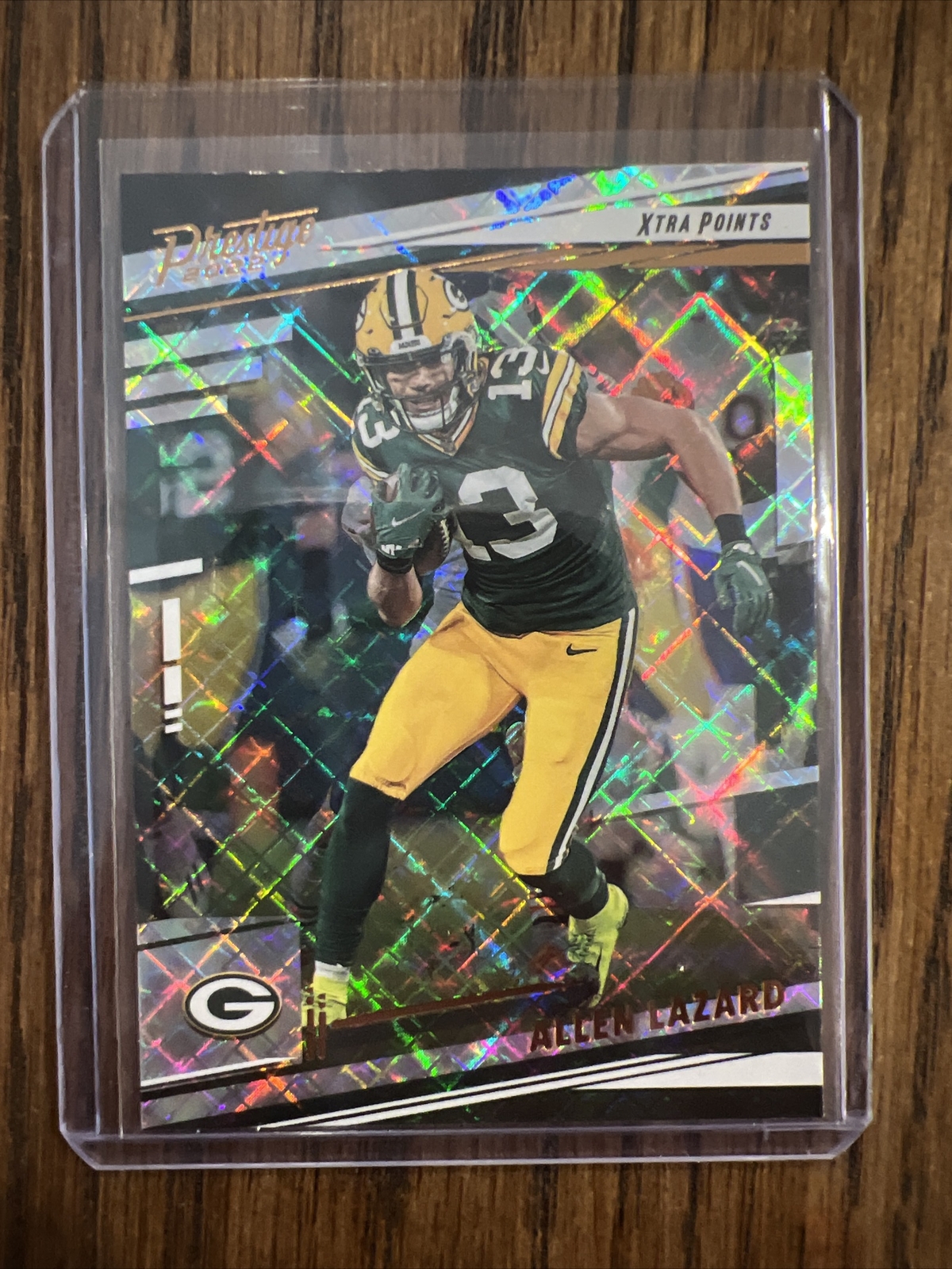 2022 Allen Lazard Panini Prestige Xtra Points Diamond Parallel Packers ...