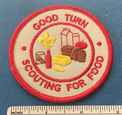 NOS GOOD TURN Scouting for Food Boy Scouts of America PATCH Generic BSA ...