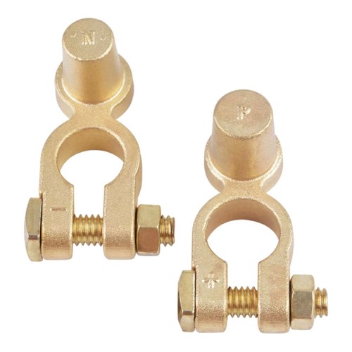 Positive & Negative Battery Cable Terminals Clamp Set | eBay Australia