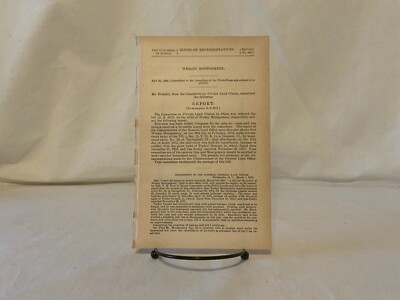 Antique 1890 Government Report Wesley Montgomery Homestead Entry ...