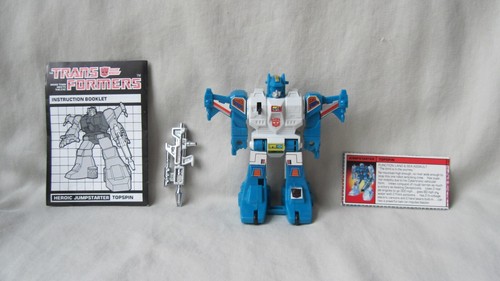 Transformers G1 TOPSPIN Autobot Jumpstarter Complete Mint 1985 Vintage ...