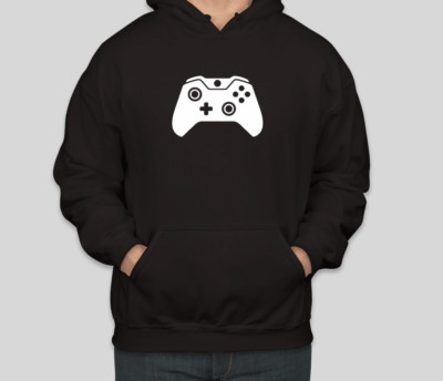 Xbox Controller Design Mens Hoodie Sweater Jacket - Series X S (BLACK ...