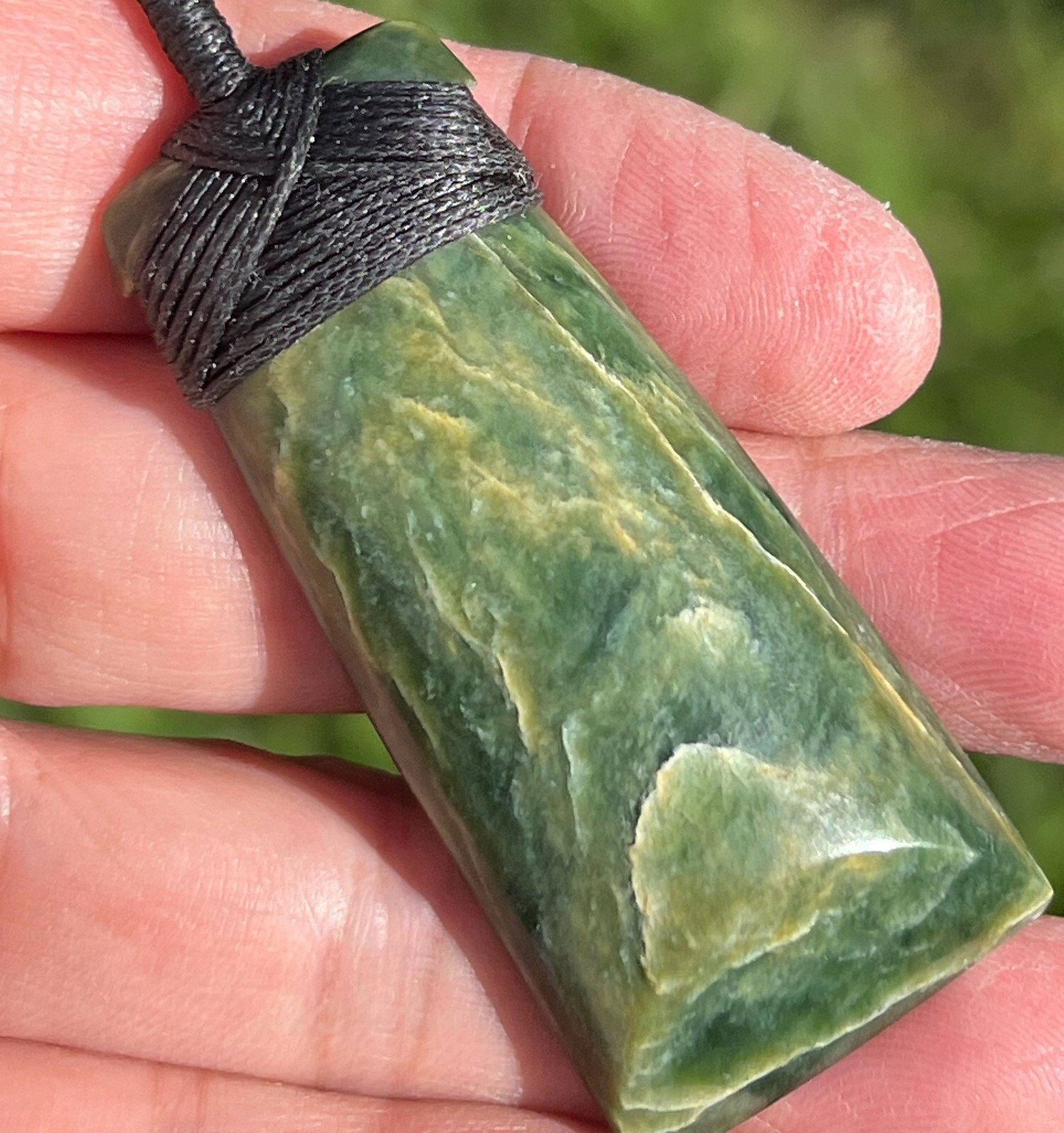 Genuine New Zealand Maori Greenstone Green & Yellow Marsden Toki | eBay
