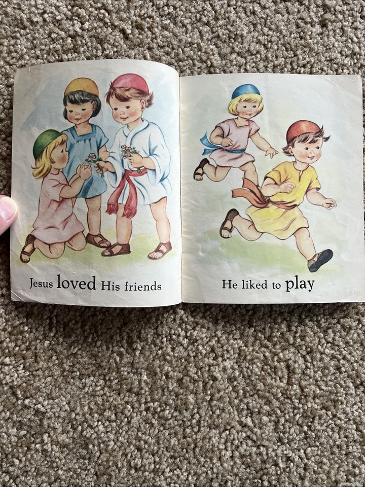 LITTLE BOY JESUS CHILDREN'S PLASTIC BOOK, 1953 - RARE C R GIBSON CO | eBay