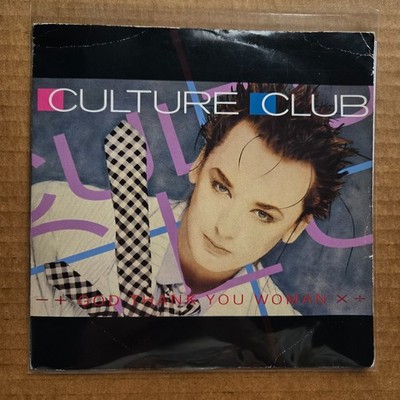 CULTURE CLUB God Thank You Woman UK IMPORT POP GLAM 45 7" Vinyl Record ...