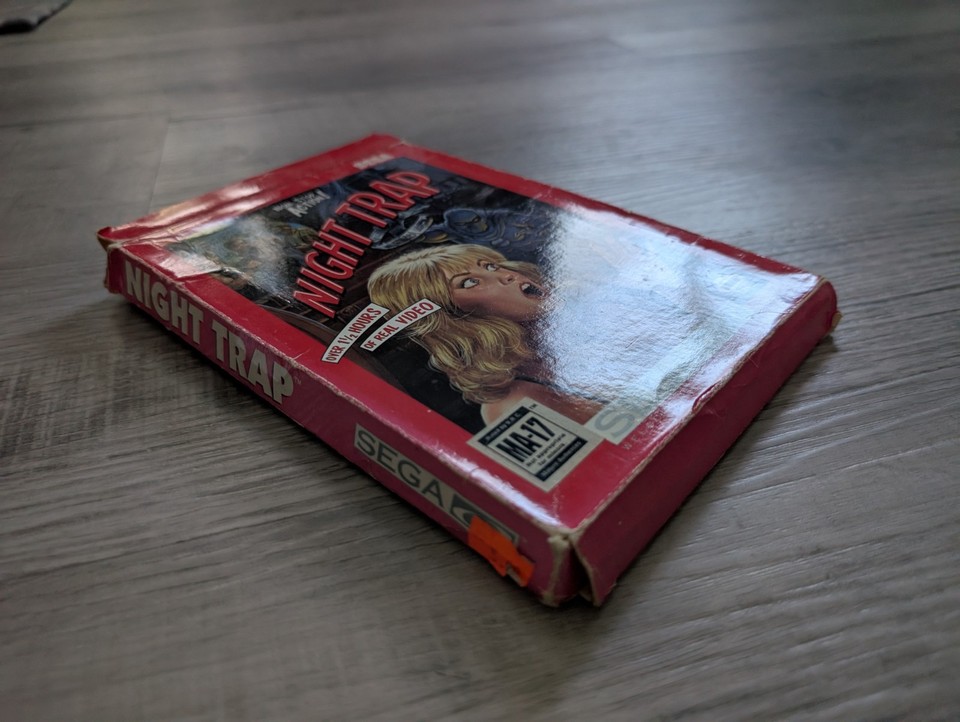 Night Trap (Sega CD) Red Box Variant w/ Manual 2 Discs *Free Shipping ...