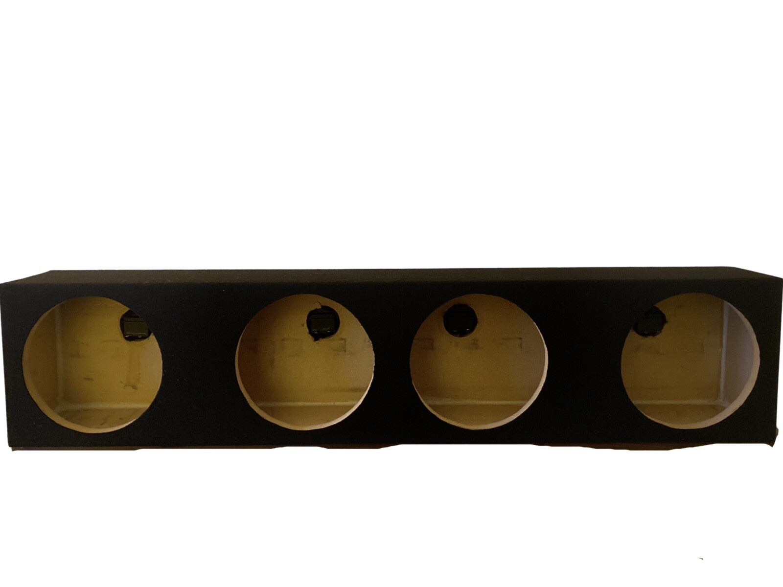 8” 4-Hole Sealed Speaker Enclosure Box- Black | eBay