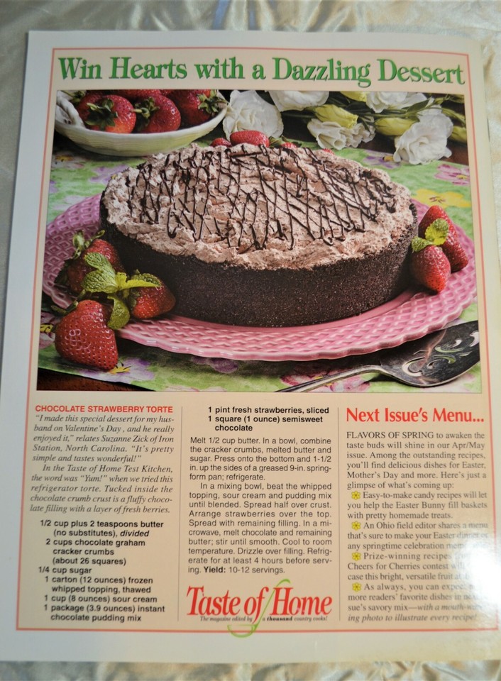 Taste of Home February March 2003 magazine, recipes, food, cooking ...