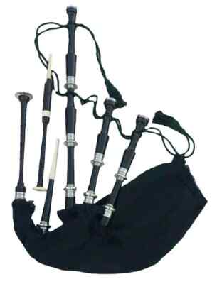 Traditional Scottish Bagpipe Rosewood Pipes Highland Music Instrument ...