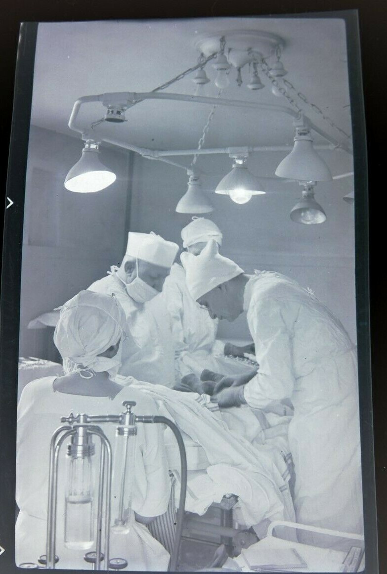 1930s Operating Room Hospital Doctor Surgery Medical 616 Photo Negative ...
