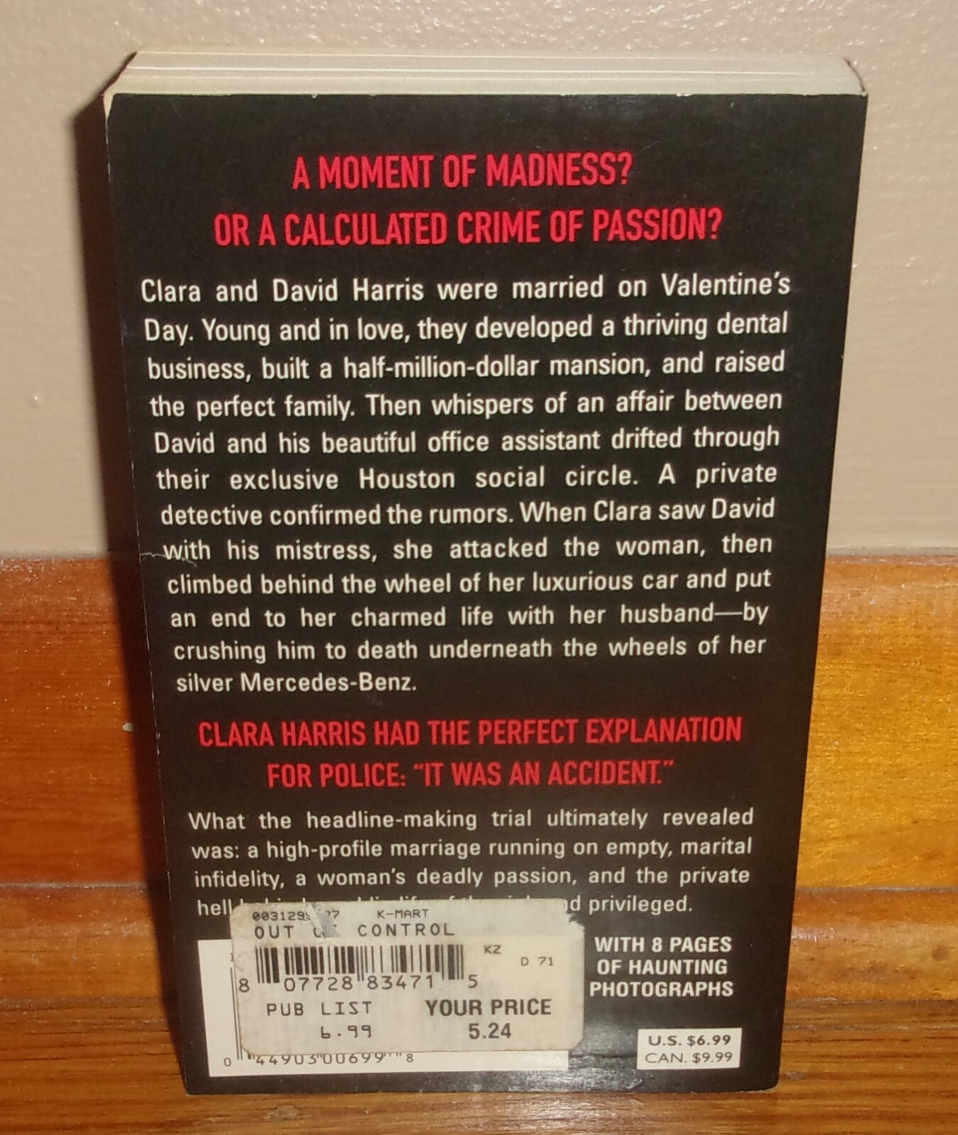 Out of Control : The Clara Harris Murder Case by Steven Long (2004 ...