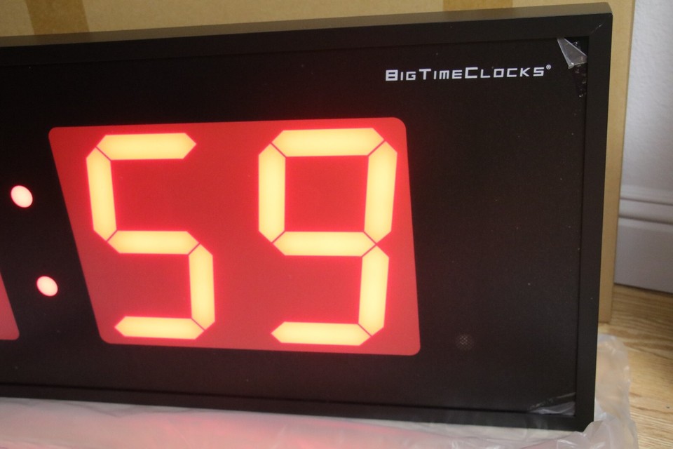 EXTRA LARGE 40″ LED COUNTDOWN / UP CLOCK 8" Big Time Clocks New Clock Countdown | eBay