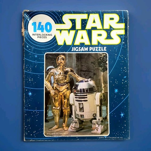 Vintage Star Wars R2-D2 C-3PO 1977 Kenner #40100 Jigsaw Puzzle 140 Pc ...