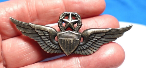 WWII METAL US ARMY MASTER AVIATOR BADGE PIN | eBay