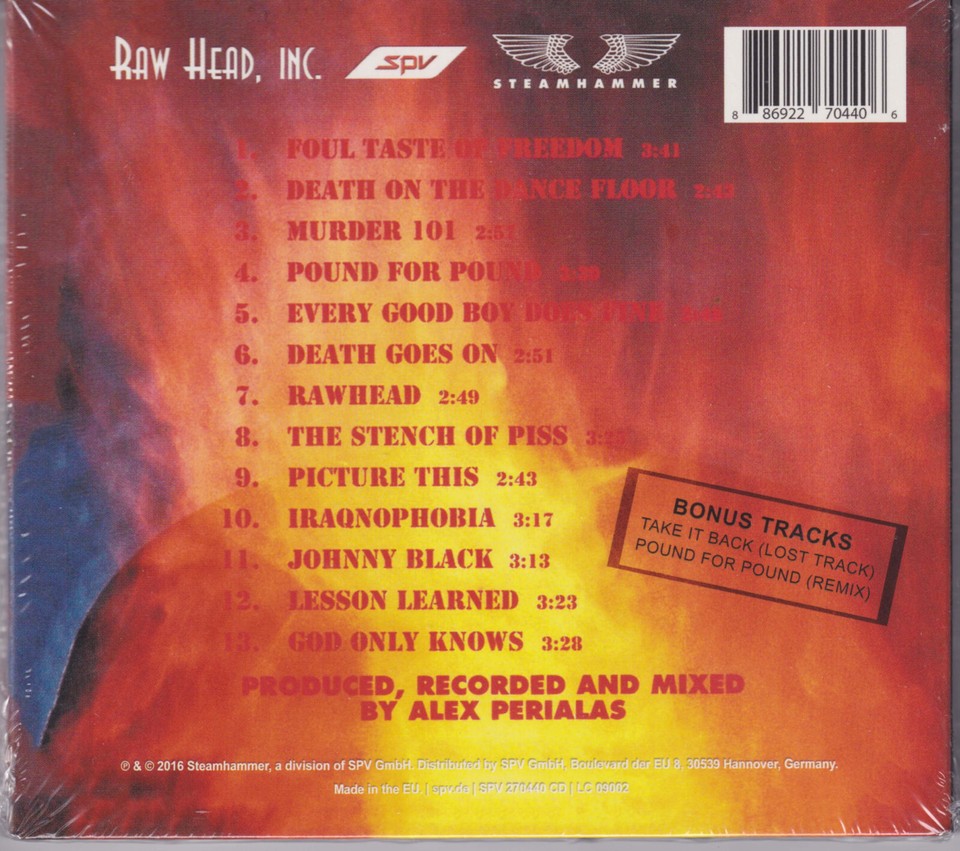 Pro-Pain 1992 CD - Foul Taste Of Freedom +2 (Ltd. Digi. 2016 Remaster ...