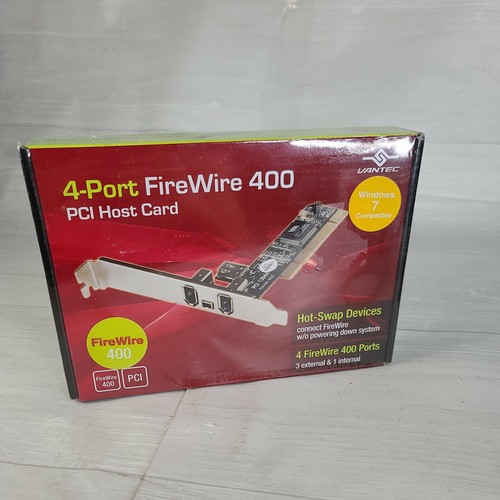 Vantec 4-Port FireWire 400 PCI Host Card NEW Sealed | eBay