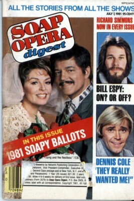 SOAP OPERA DIGEST July 7, 1981 Bill & Susan Hayes, William Gray Espy ...