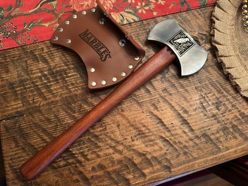 Tribute Black Raven Kelly Works Mini Double Bit Axe Hatchet Marbles #9 ...