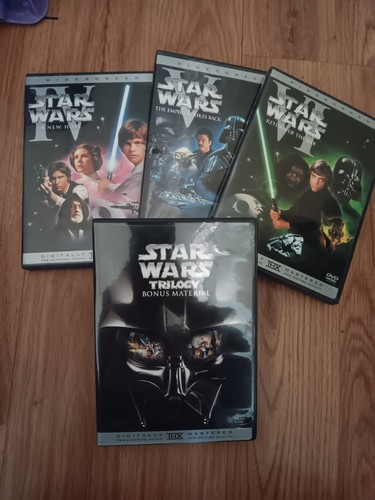 Star Wars Trilogy IV, V, VI DVD Box Set Widescreen Digitally Mastered ...