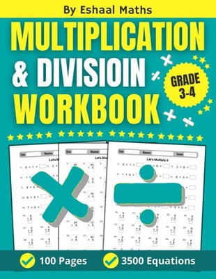 Multiplication Division Workbook: 100 Pages Of Math Timed Tests Digits ...