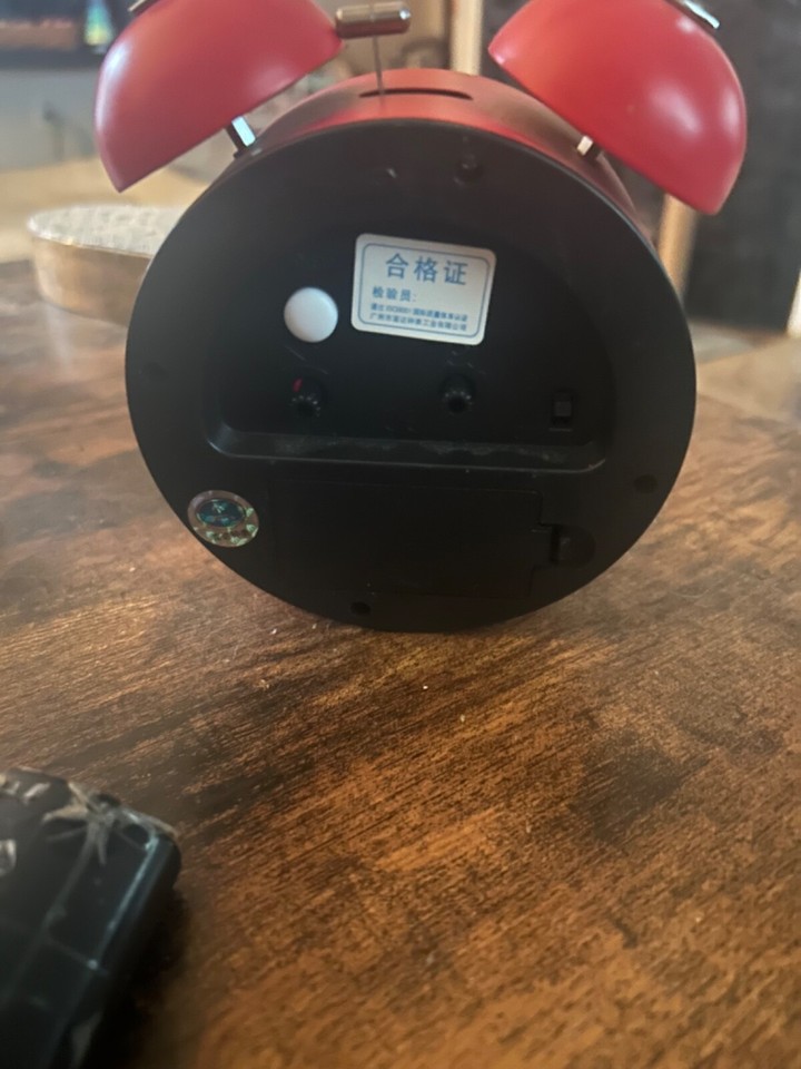 Japanese alarm clock “FUDA” red new with tags vintage style alarm clock ...