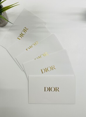 5 Classic White Gold Christian Dior Envelope Set Gift Stationary ...