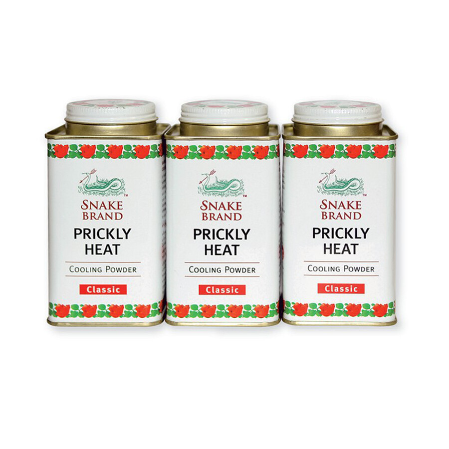 15 x140g Snake Brand Classic Powder for Prickly Heat Cooling Body ...