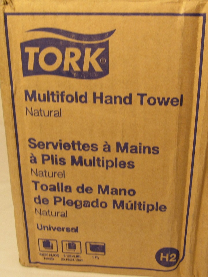 Tork Multifold Hand Towel MK520A Natural H2 Universal, Recycled Fibers ...