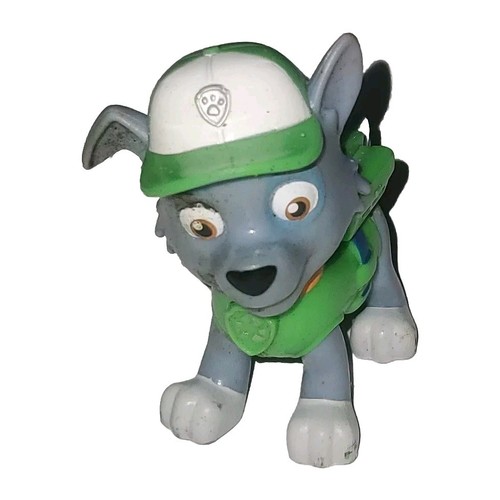 Nickelodeon Paw Patrol Air Rescue Rocky Dog PVC Action Figure Spin ...