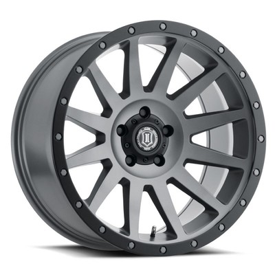 ICON Compression 20x10 6x5.5 -19mm Offset 4.75inBS Titanium Wheel ...