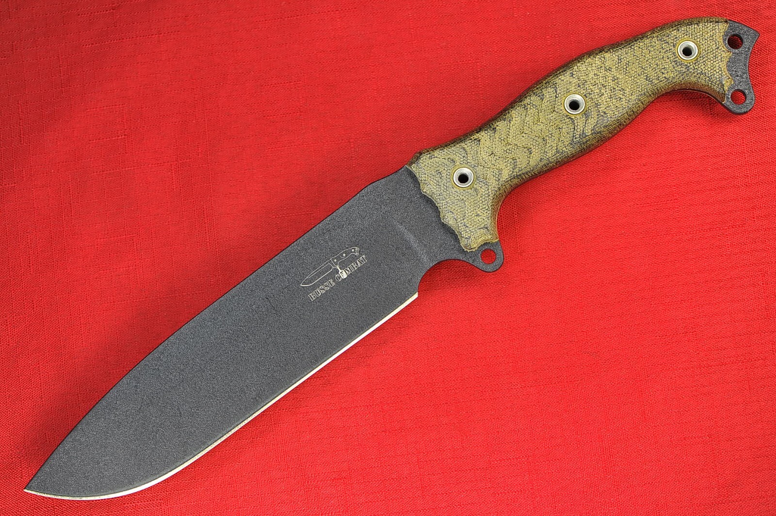 2005 Busse Combat HHFSH .27" Flat Saber Ground Black Crinkle Blade ...