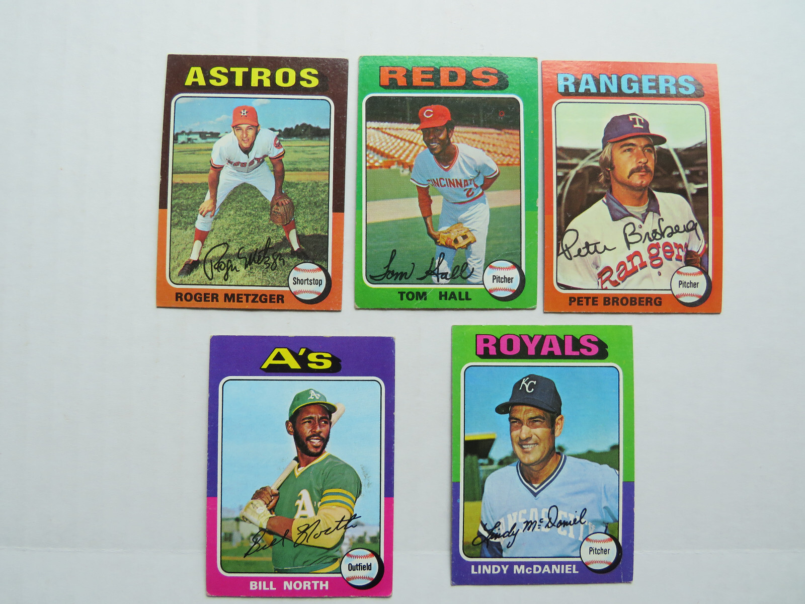 Five 1975 Topps Mini Baseball Cards Commons | eBay