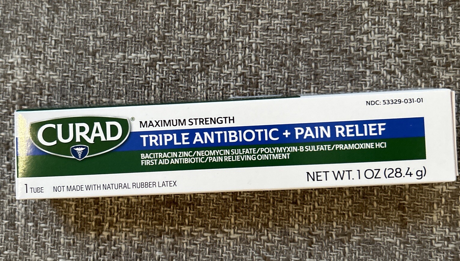CURAD Triple Antibiotic Ointment 1 oz. Tube FIRST AID PREVENT INFECTION ...