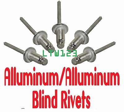 (50) AA(4-03) Aluminum Blind Rivet 1/8 x 3/16 Grip | eBay