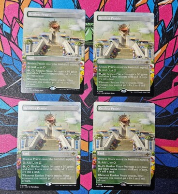 4x Restless Prairie x4 NM Borderless MTG Lost Caverns of Ixalan ...