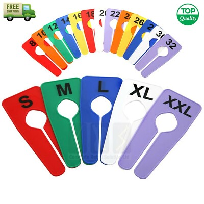 BRAND NEW HIGH QUALITY GARMENT CLOTHES RAIL DIVIDERS PLAIN AND PRINTED ...
