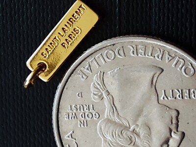 One YSL 1 pieces metal tag pendant | eBay