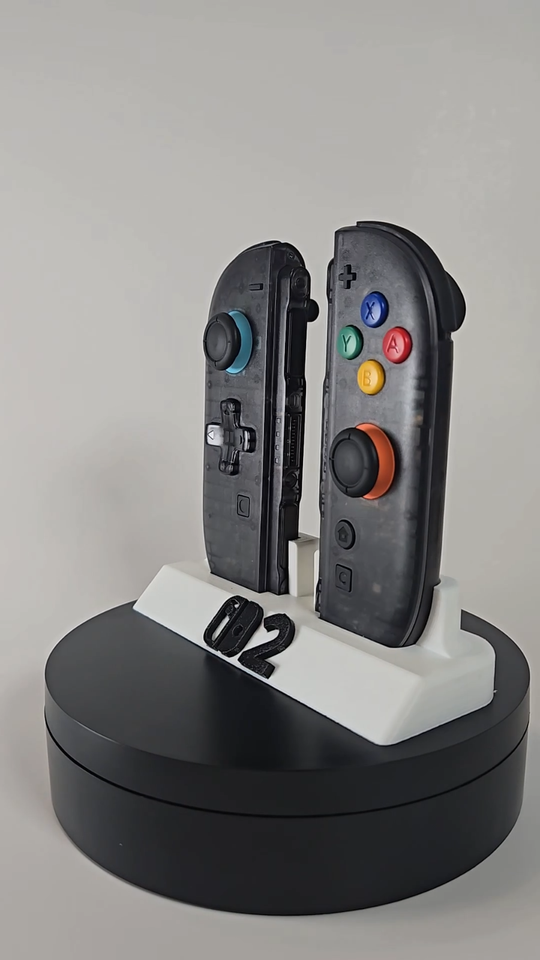 Custom Nintendo Switch 2 Joy-Cons Translucent Clear Smoke Black Joy Con ...