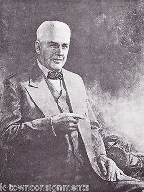 Robert A. Millikan American Physicist Vintage Portrait Gallery Poster ...