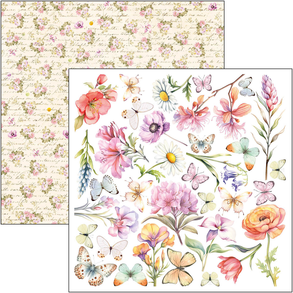 Ciao Bella FLOWER SHOP 6x6 Paper Pad for Fussy Cut 24/pkg Garden ...