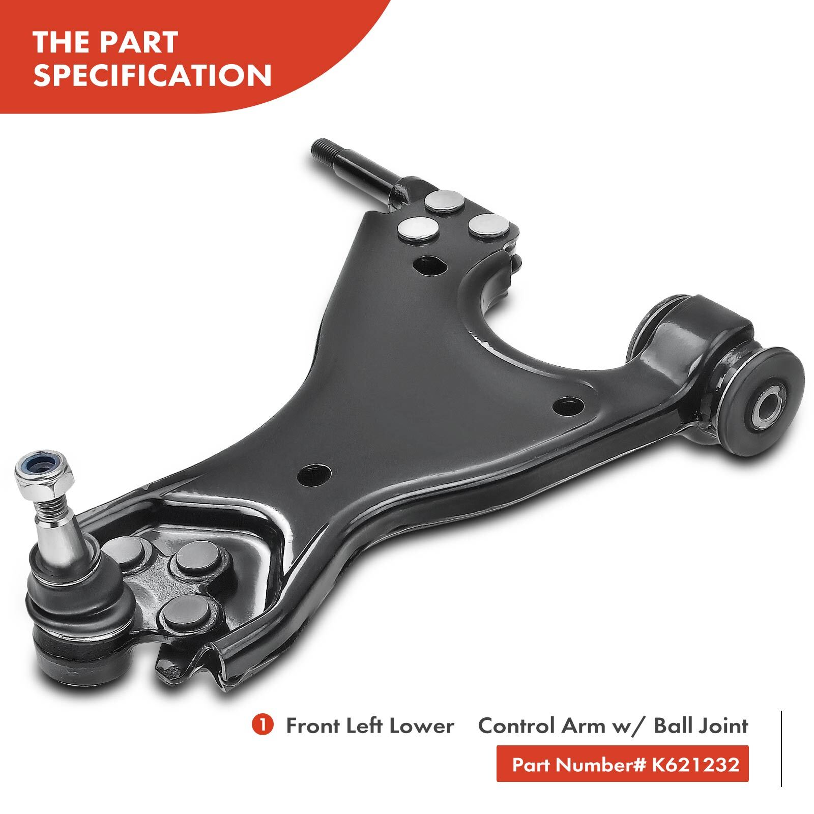 6x Front Lower Control Arm Tie Rod Ends for Chevy Traverse Buick ...