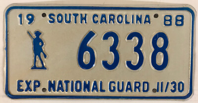 NATIONAL GUARD ARNG license plate Military Army Air USNG Airplane ...
