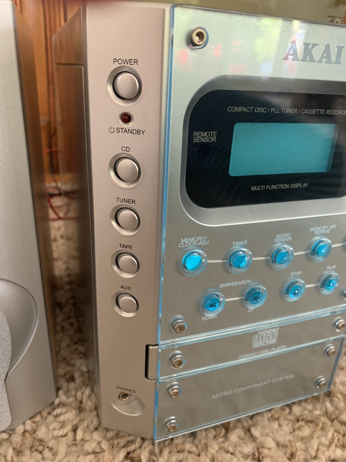 AKAI MX-2800 Micro Stereo System With 2 Speakers CD Cassette | eBay