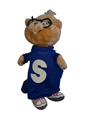 Vintage 1983 Simon From Alvin & Chipmunks Plush CBS Stuffed Animal Toy ...