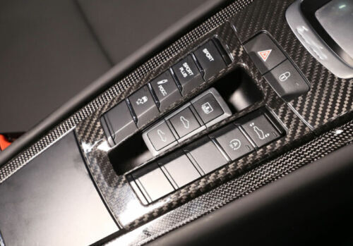 For Porsche 911 2012~18 Dry Carbon Fiber Central Console Mode Switch ...