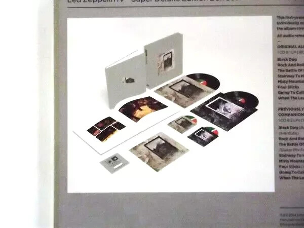 LED ZEPPELIN IV Super Deluxe Box Set 2LP 2CD w/ Book * FACTORY SEALED ...