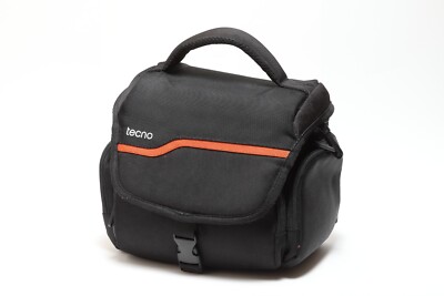Jessops Tecno Camera Bag, Black & Orange with Shoulder Strap - Good ...