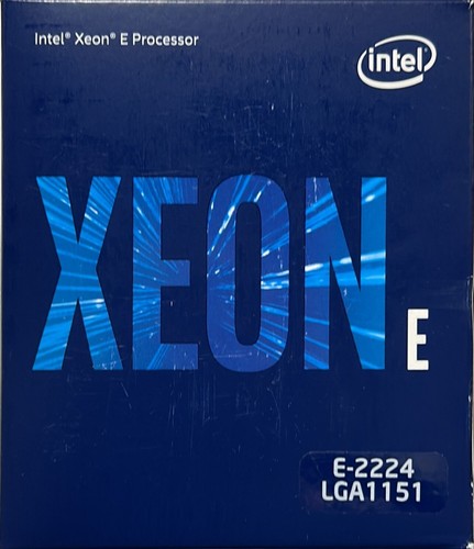 Intel BX80684E2224 SRFAV Xeon E-2224 Processor 8M Cache, 3.40 GHz NEW ...