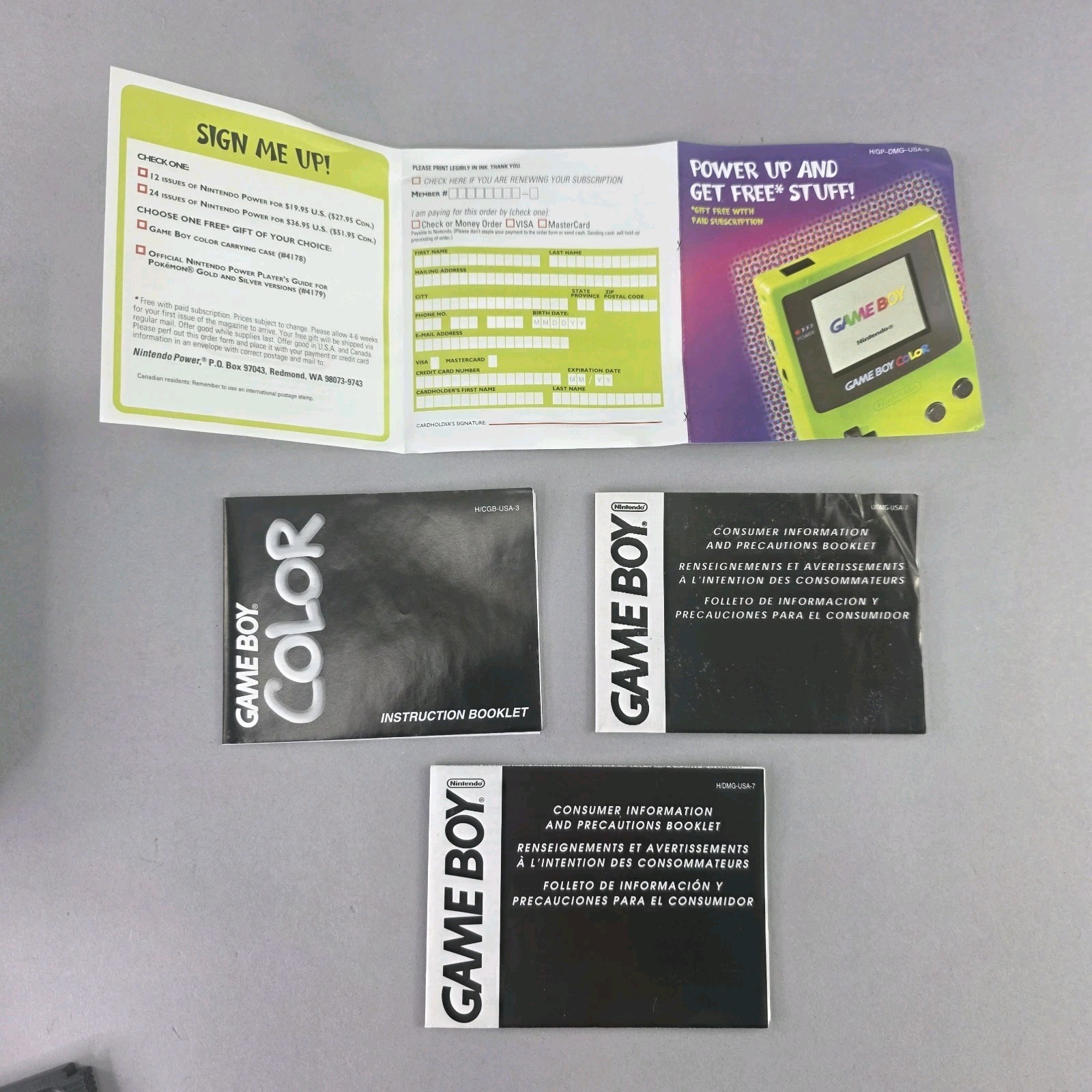 Nintendo Game Boy Color Teal Singer Sewing Machine Game Set READ ...