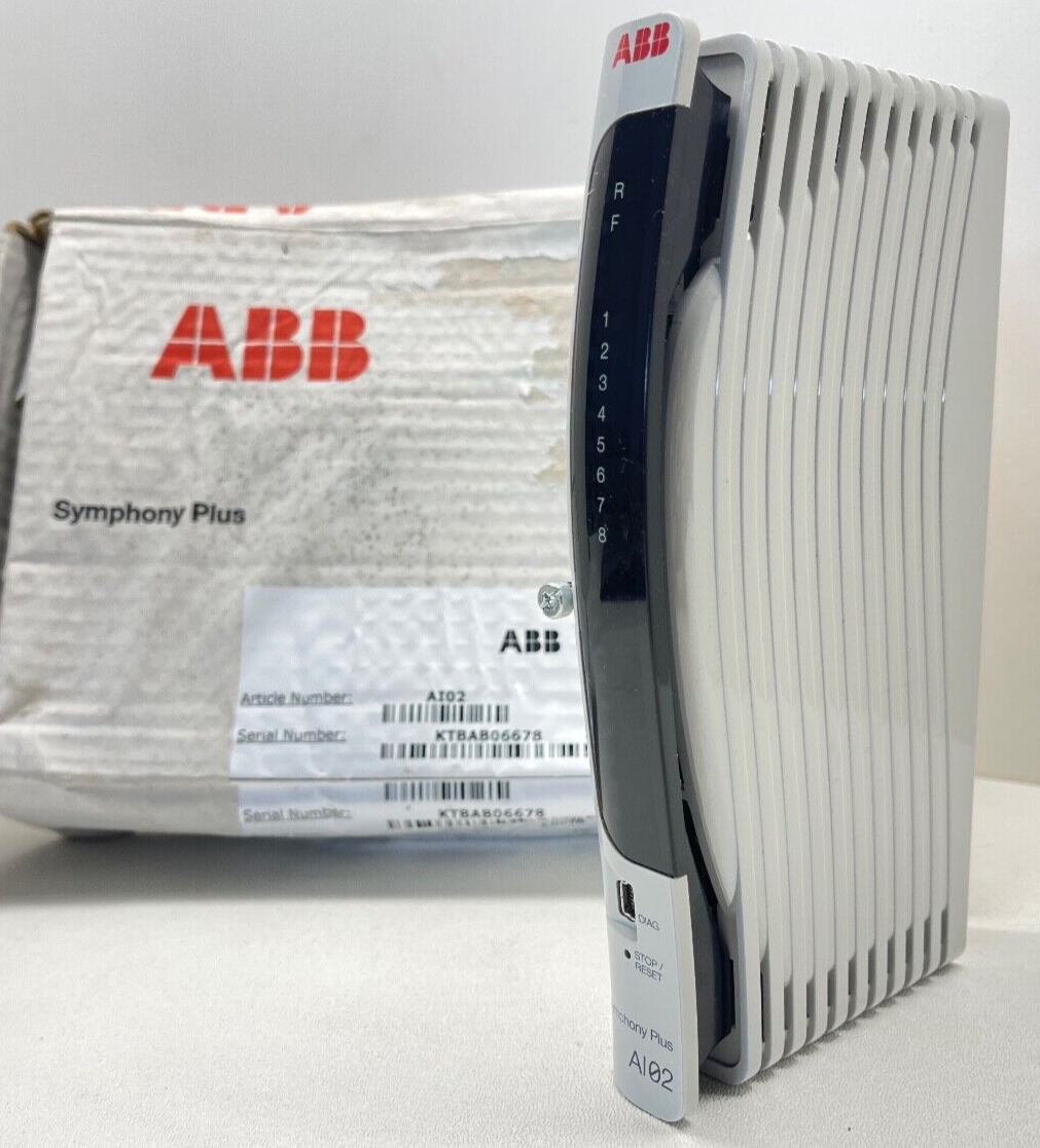 ABB AI02 SYMPHONY PLUS SD SERIES I/O 16-CH with HART , S/N: KTBAB06678 ...